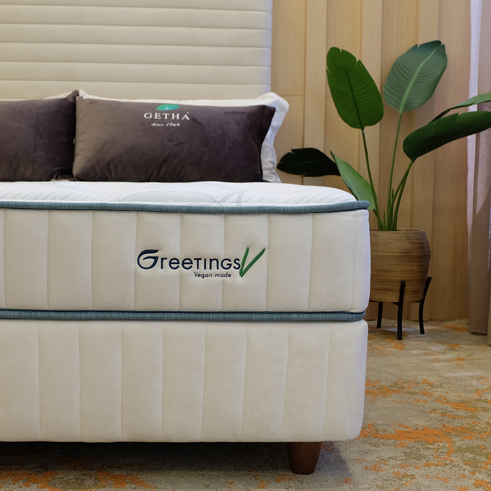 Upgraded Full Vegan Fabric Greetings V Latex Mattress – Getha Singapore Online Store