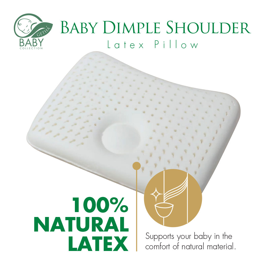 Getha Baby Dimple Shoulder Latex Pillow – Getha Singapore Online Store