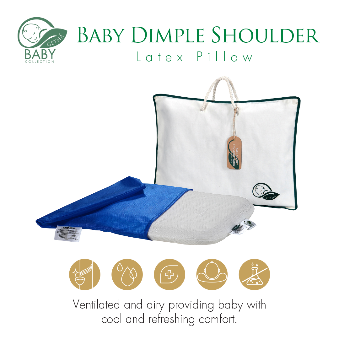 Getha Baby Dimple Shoulder Latex Pillow – Getha Singapore Online Store